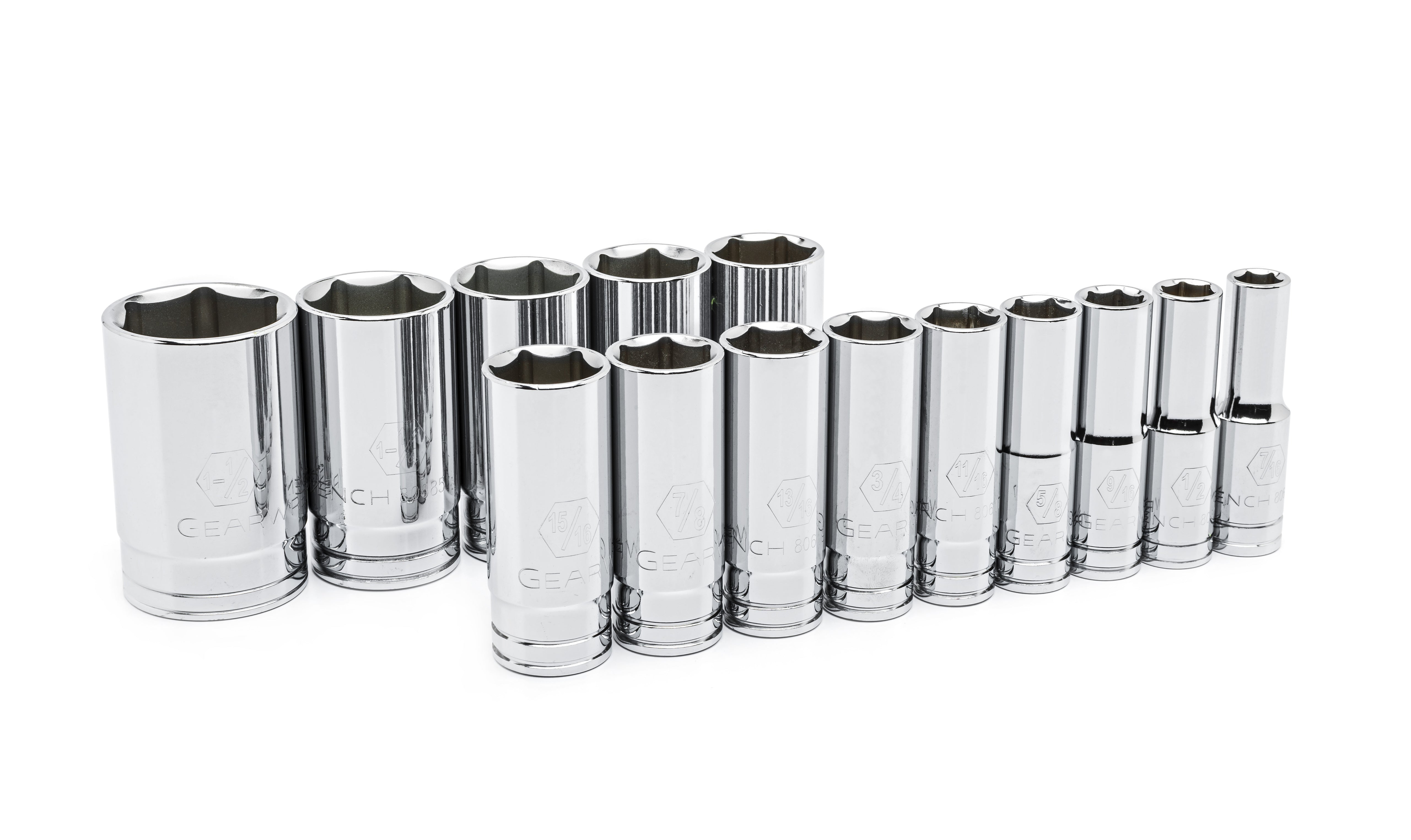 GEARWRENCH SET SKT DP SAE 1/2DR 6PT 14PC 80733 | Palmac Tool Company – Palmac Tools