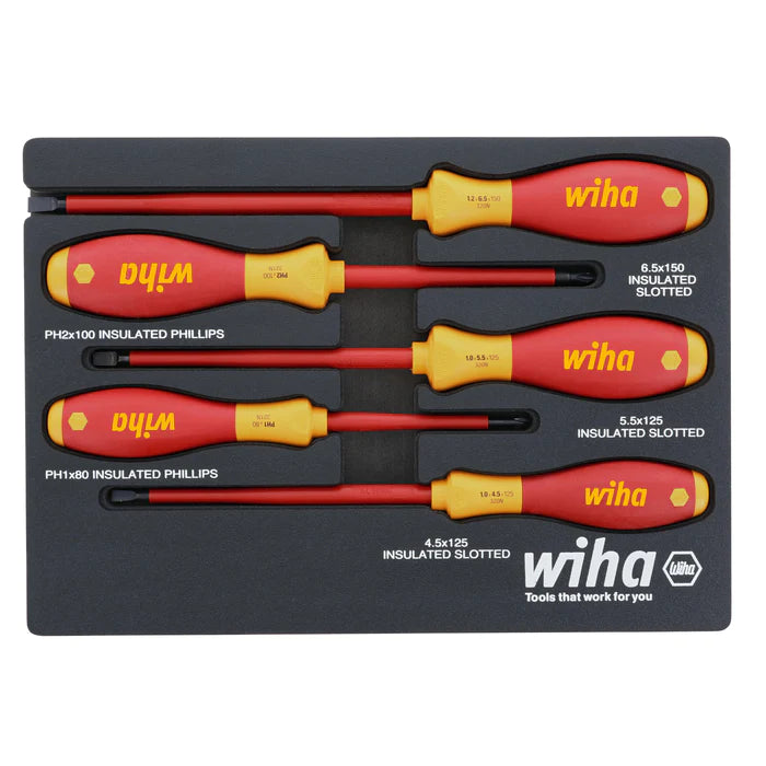 Wiha 32081, 5 Pc. Insulated Driver Tray Foam Set | Palmac Tool Company – Palmac Tools