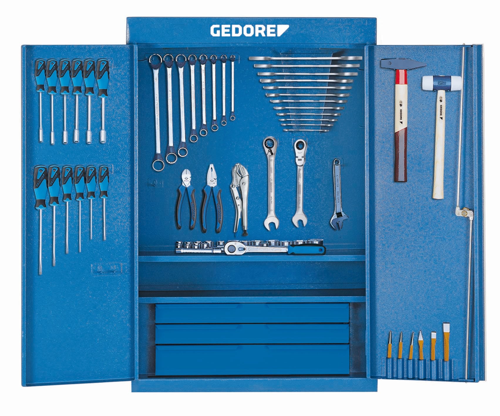 Gedore 6613250, Tool cabinet with tool assortment S 1400 G | Palmac Tool Company – Palmac Tools