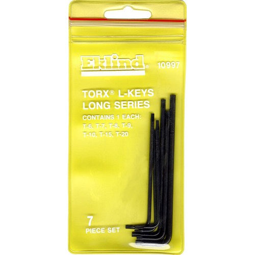Eklind Set of 7 Long Torx L-Key with Pouch - 10997 – Palmac Tools