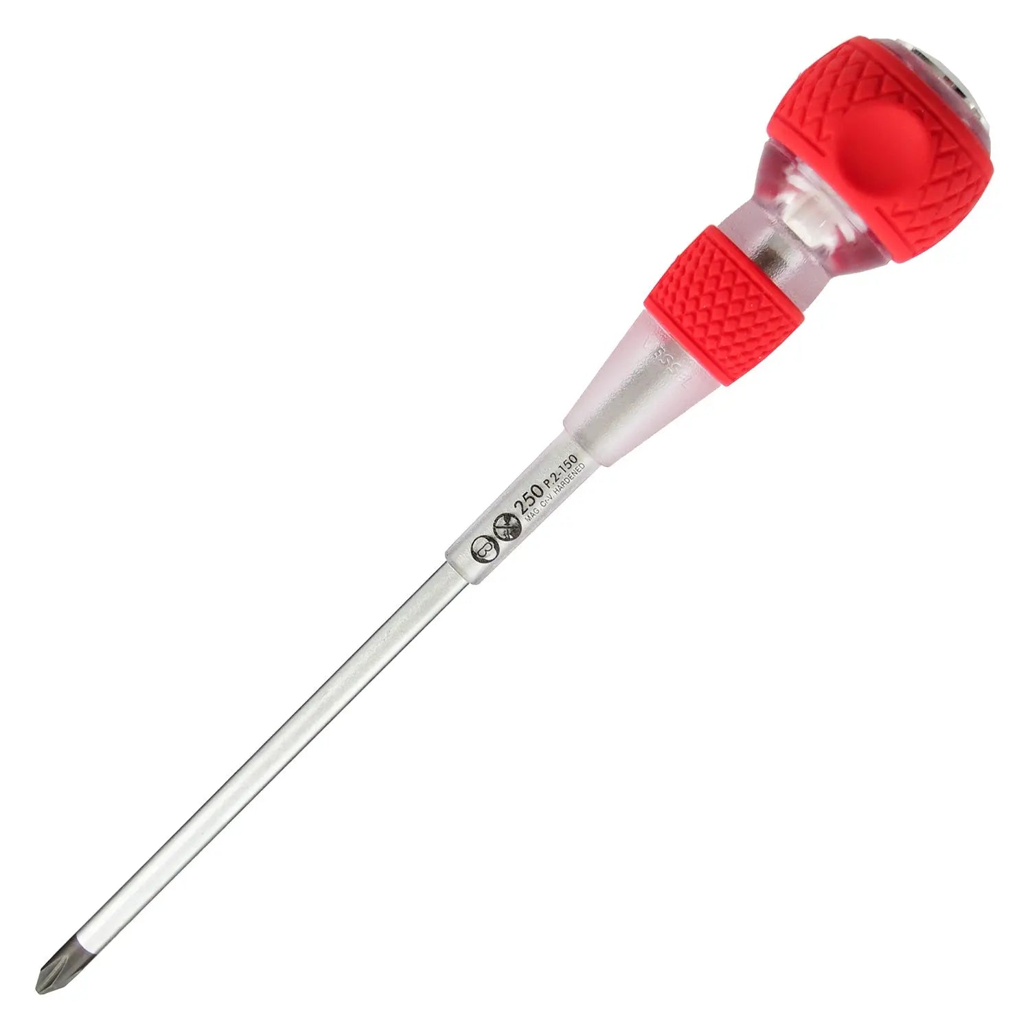 Vessel Tools Ball Grip Tang-Thru Screwdriver for Electric Works with C ...