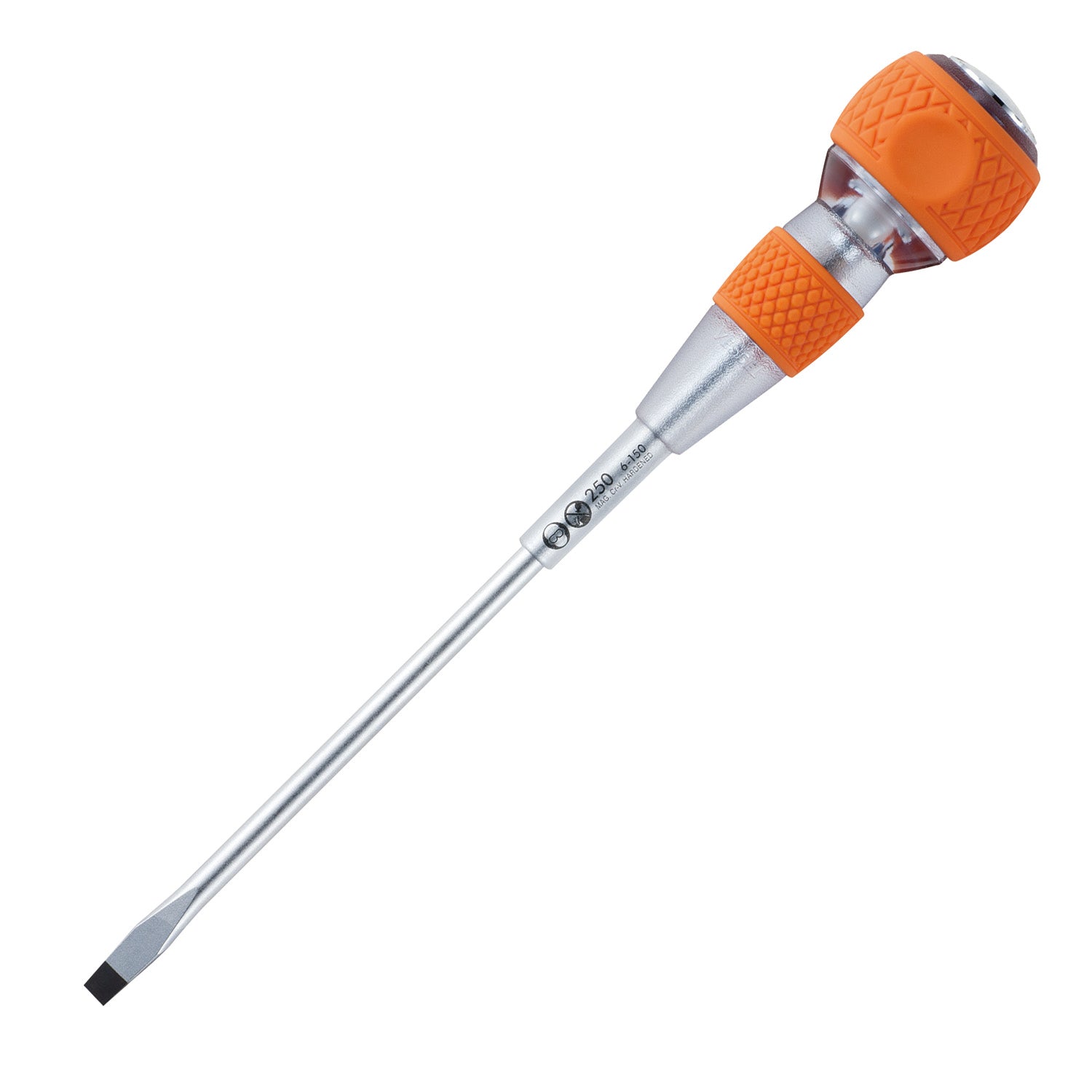 Vessel Tools Ball Grip Tang-Thru Slotted Screwdriver for Electric Work ...