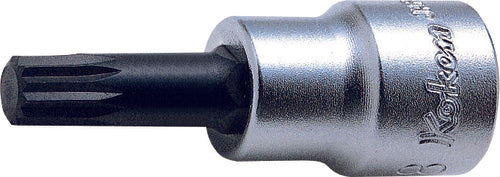 Ko-ken Tools 3/8 Sq. Dr. Bit Socket XZN M12 Triple Square Length 50mm ...