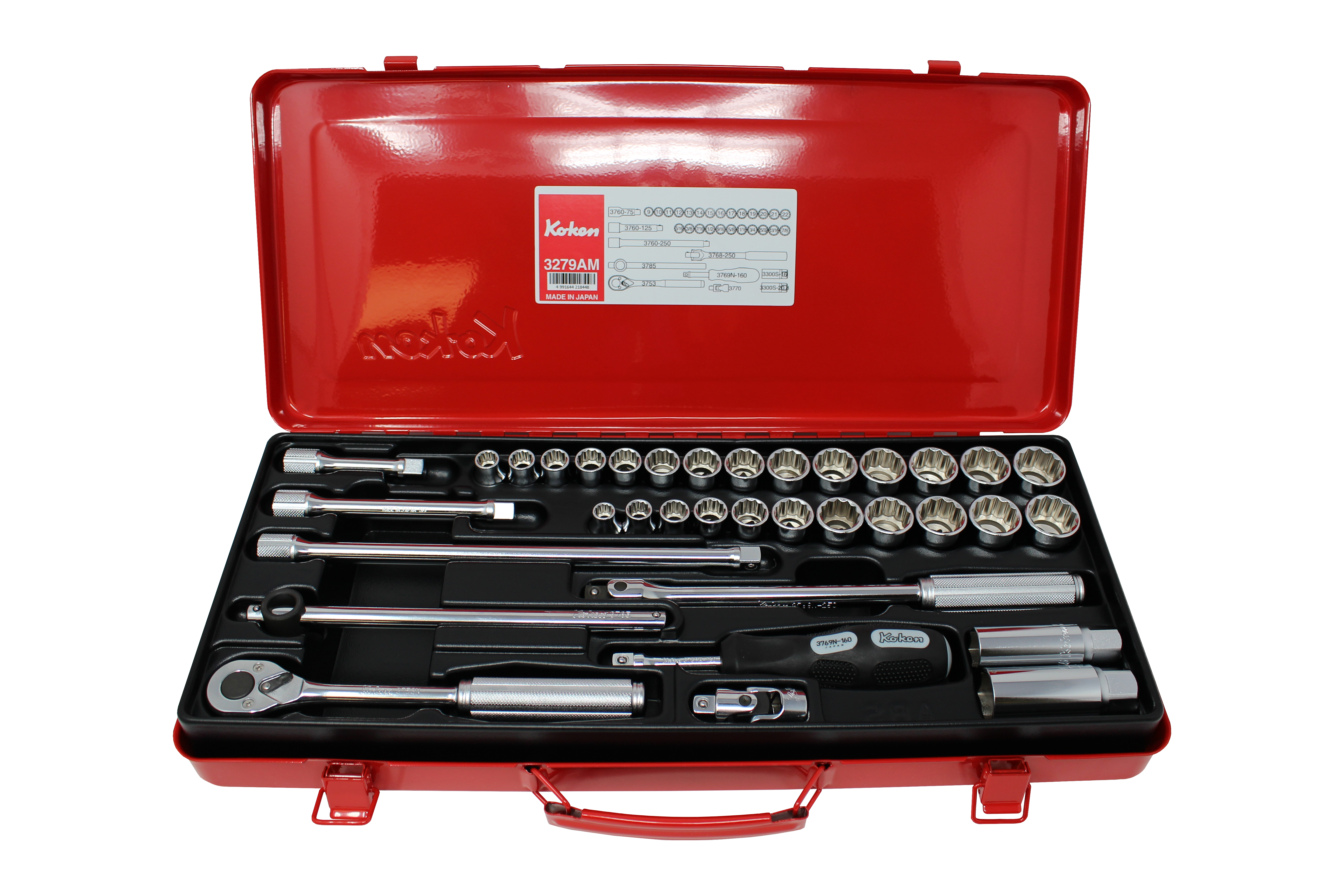 Ko-ken Tools 3/8 Sq. Dr. Socket set 12 point 35 pieces – Palmac Tools