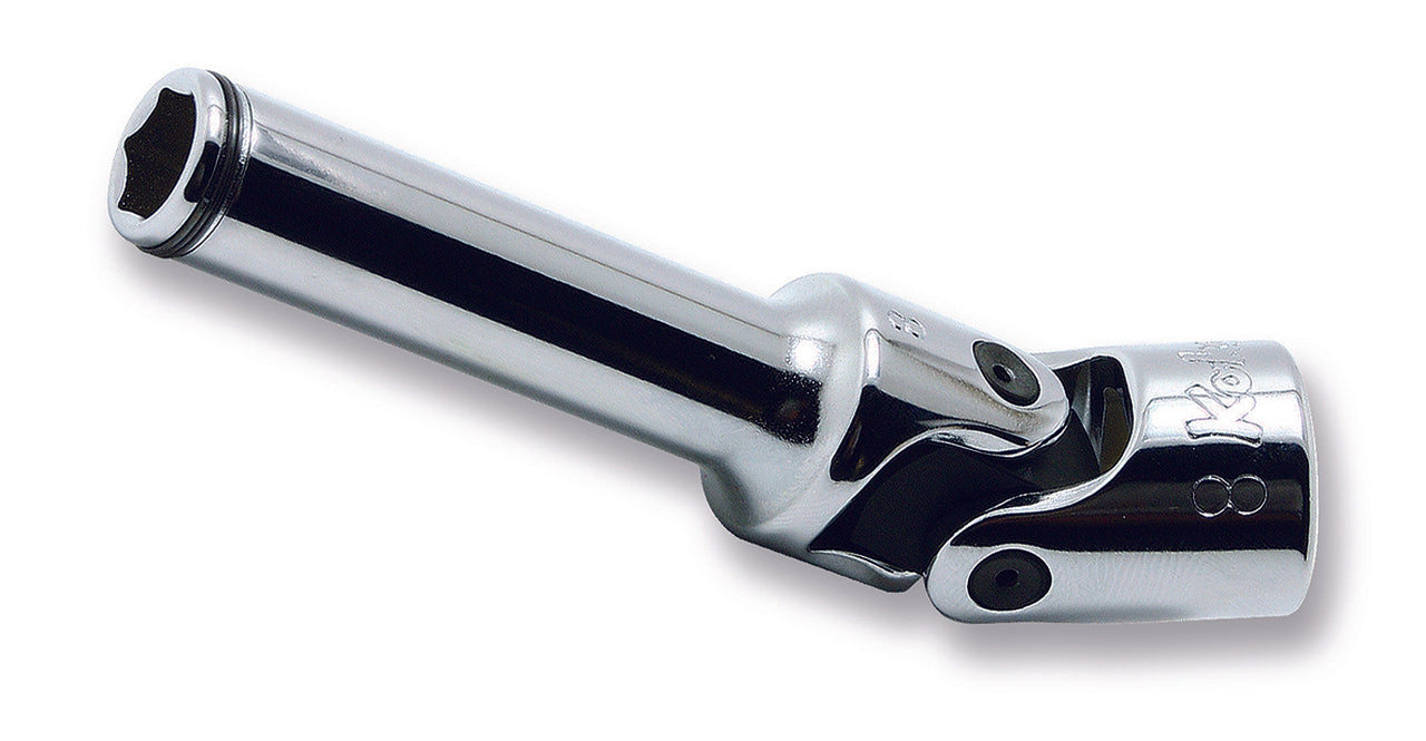 Ko-ken Tools 3/8 Sq. Dr. Universal Socket 12mm Nut Grip Length 89mm Fo ...