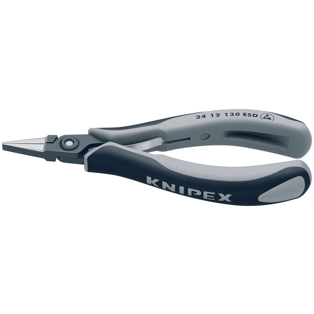 Knipex 34 12 130 ESD KN | Precision Electronics Pliers, Flat Tips, ESD ...