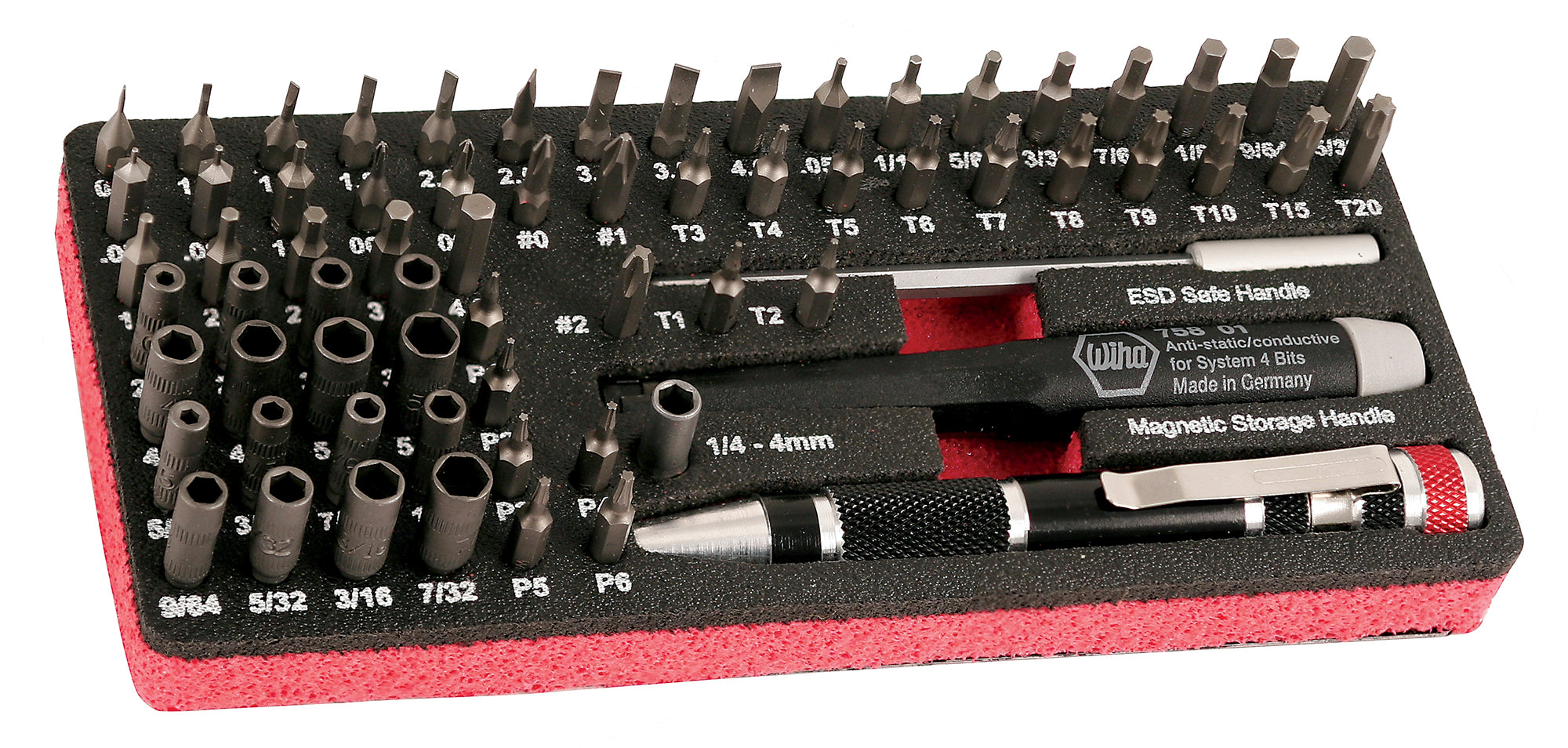 Wiha Set of 68 Technician's Ratchet and MicroBits - 75968 – Palmac Tools