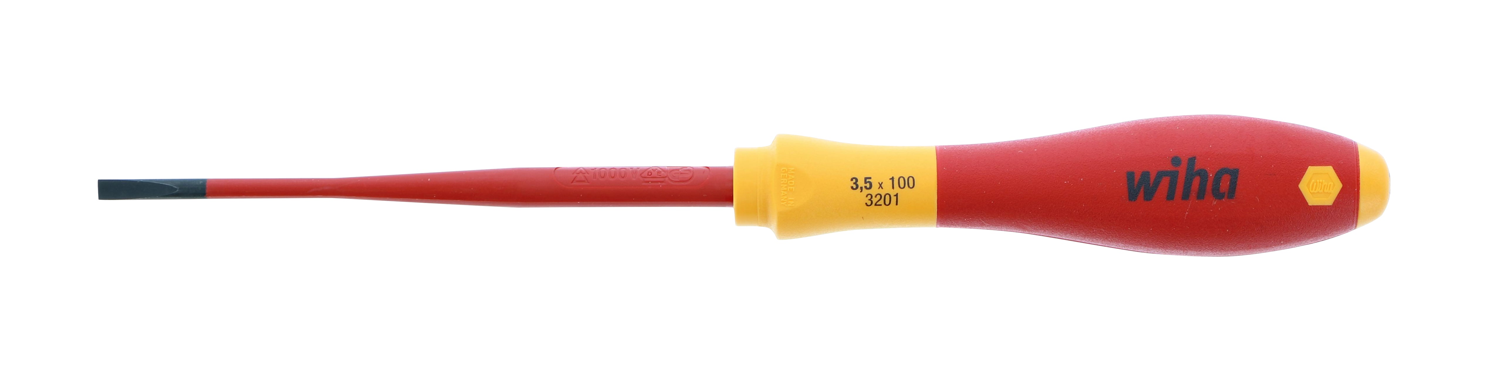 Wiha 32046, Insulated SlimLine Slotted Driver 3.5mm | Palmac Tool ...