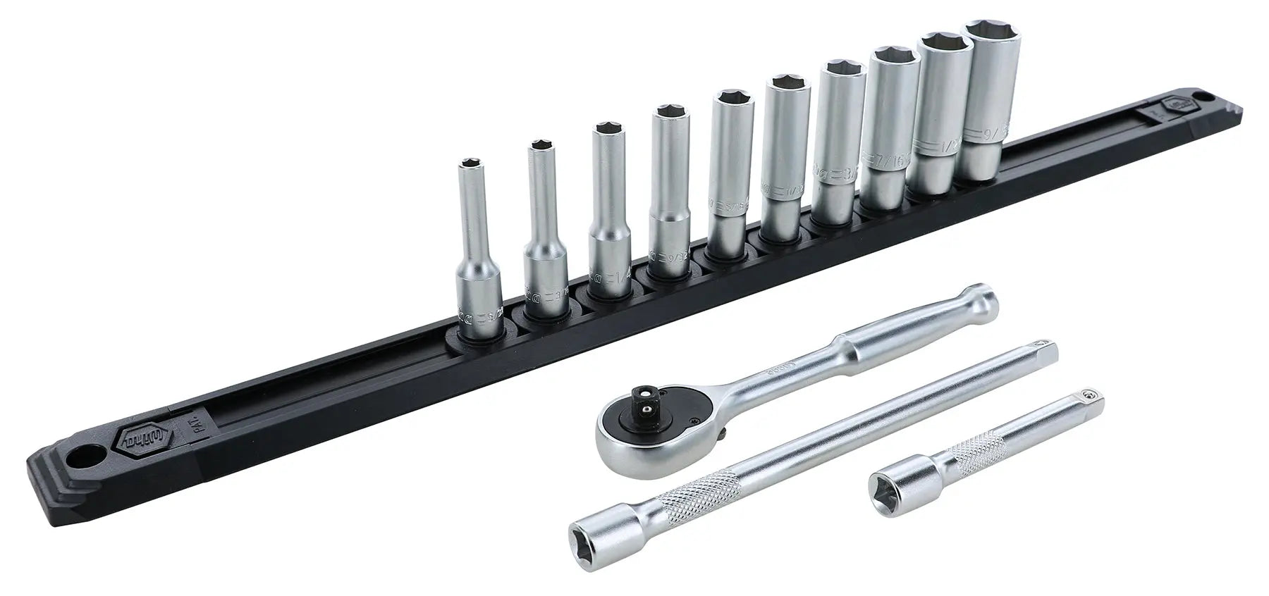Wiha 33392, 1/4" Dr. 13 Pc. Inch Deep Socket Set | Palmac Tool Company ...