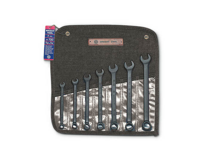 Wright Tool Set of 7 Combination Wrench, 3/8-3/4 in - 720 – Palmac Tools