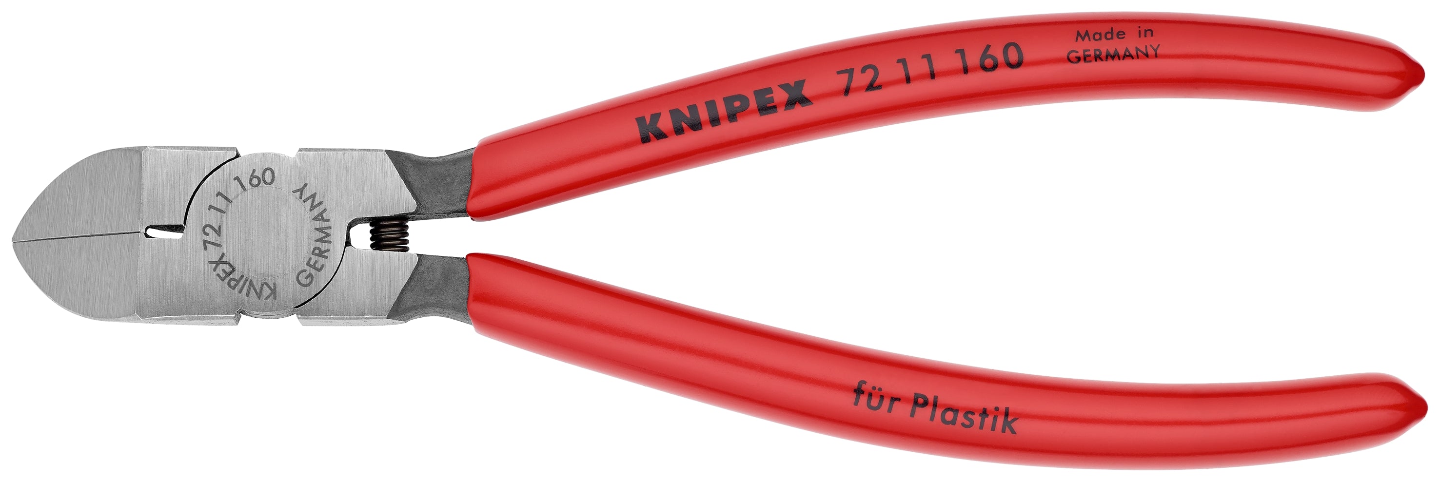 Knipex 72 11 160 KN | Diagonal Flush Cutter for Plastics, 45 degree ...