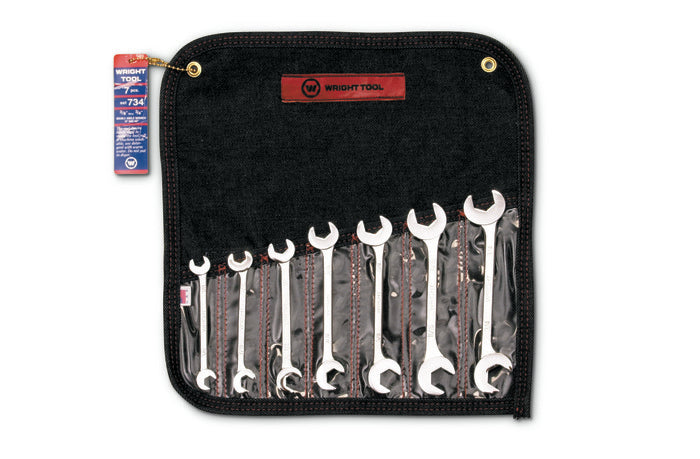 Wright Tool Set of 7 15, 60 deg Open End Wrench - 734 – Palmac Tools