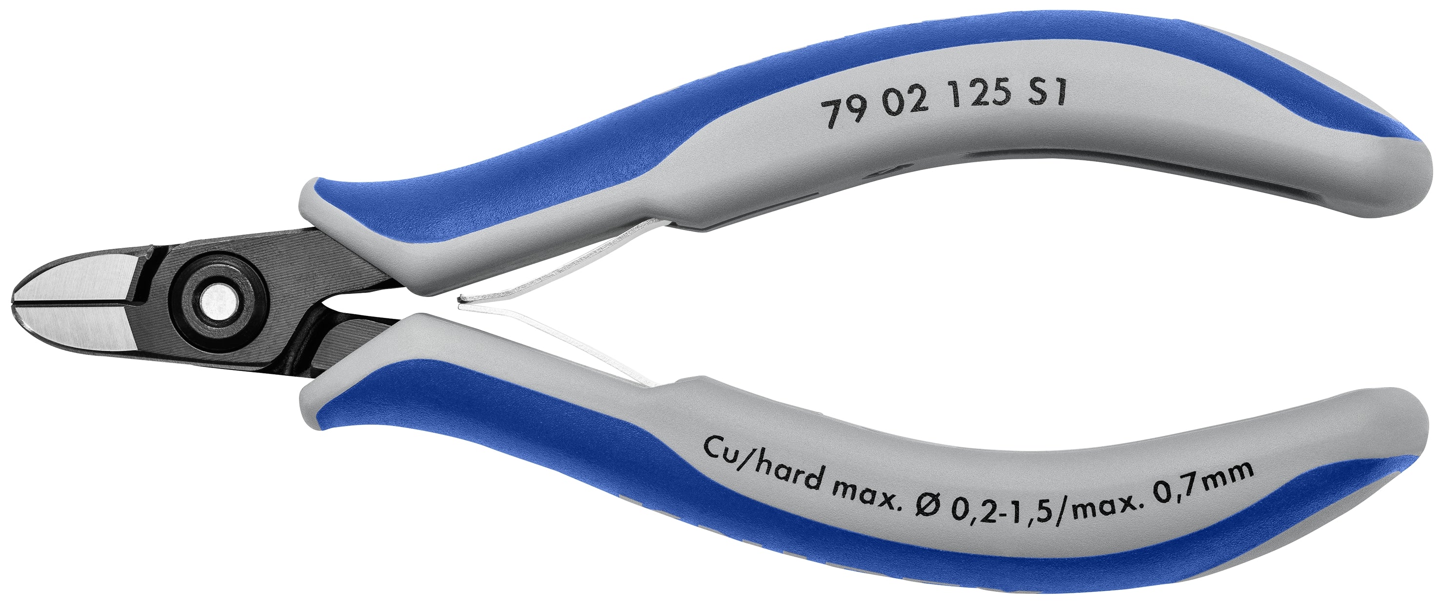 Knipex 79 02 125 S1 KN | Aviation Round Nose Diagonal Cutters, Multi ...