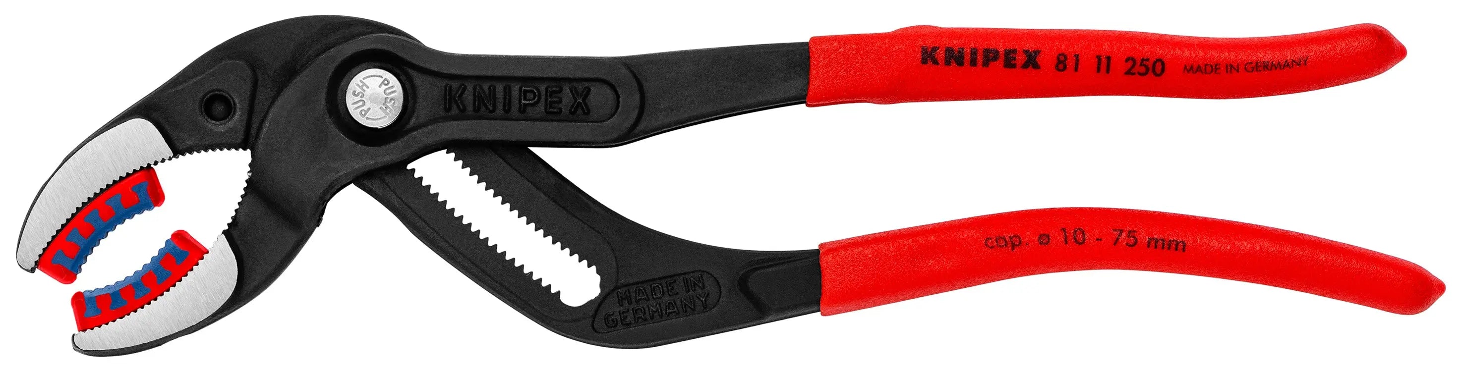 Knipex 81 11 250 SBA KN | Pipe Gripping Pliers w/ Replaceable Plastic ...