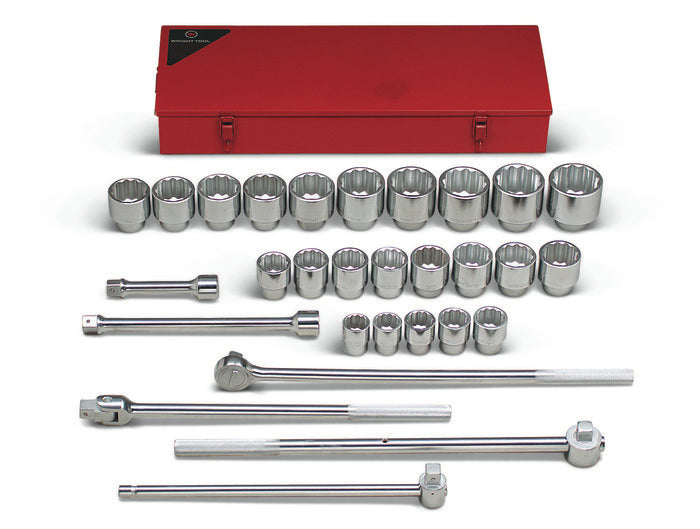 Wright Tool Set of 29 1 in Drive SAE Socket with Box - 829 – Palmac Tools