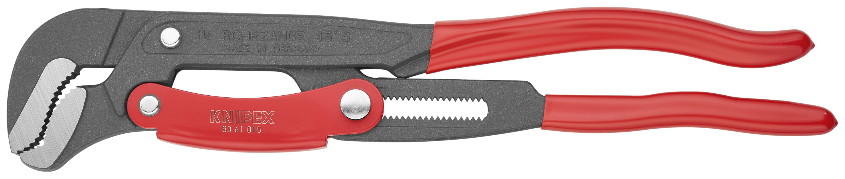 Knipex 83 61 015 KN | Swedish Pattern Pipe Wrench, S-Shape Fast Adjust ...