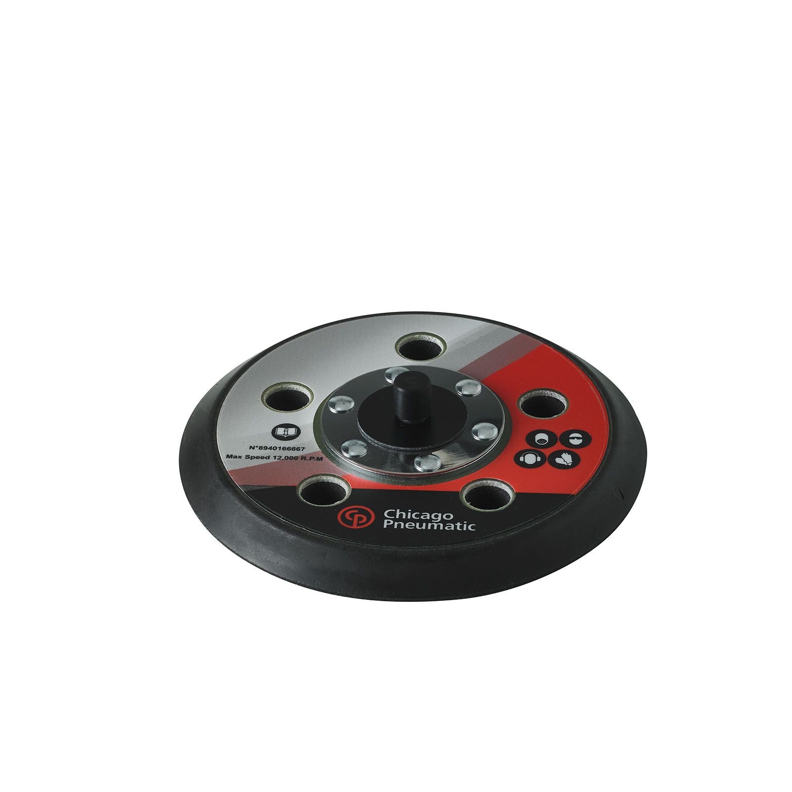 Chicago Pneumatic 5 in PSA Pad with 5 Holes - 8940166667 – Palmac Tools