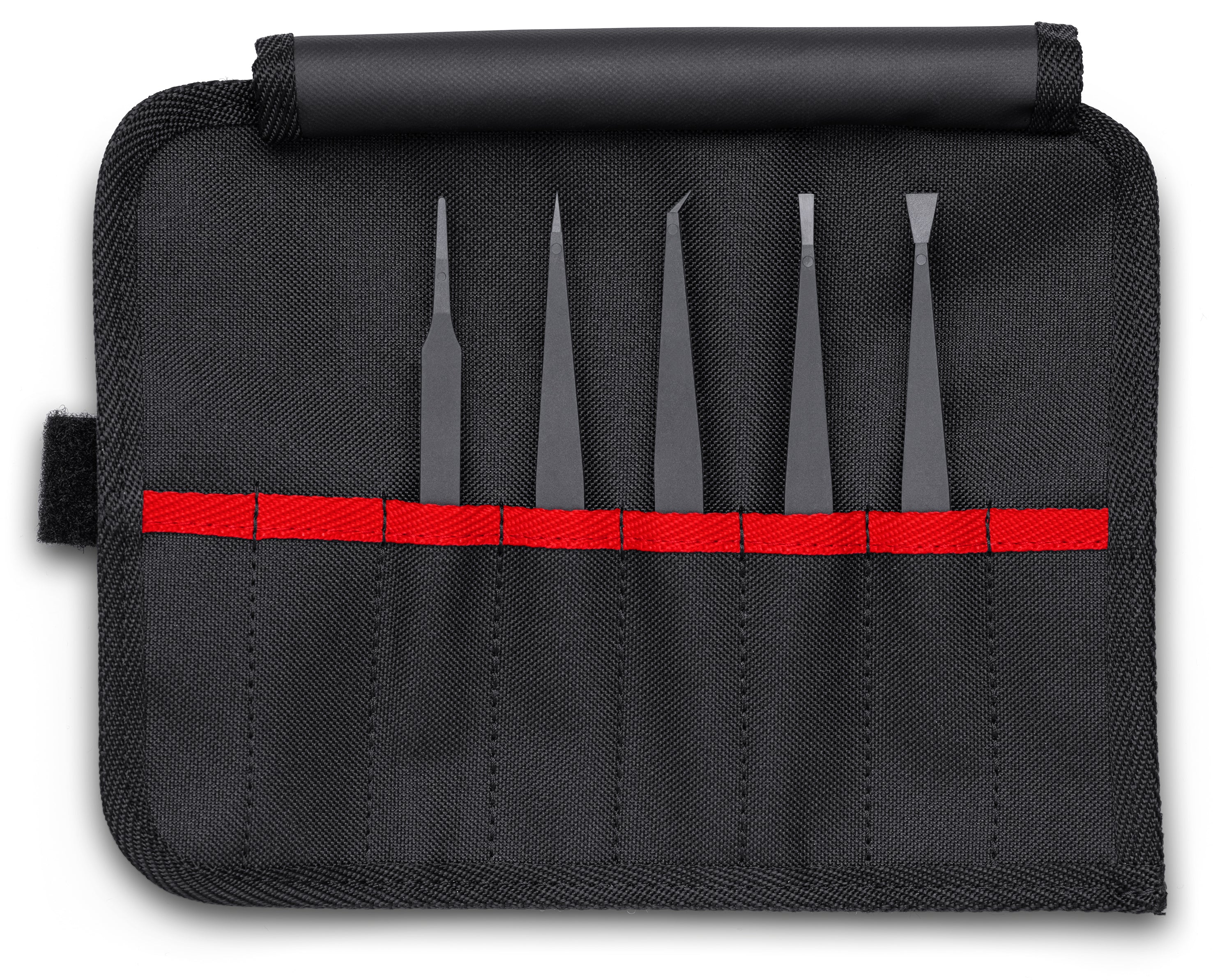 Knipex 92 00 05 ESD KN | 6 Pc Plastic Tweezer Set in a Tool Roll, ESD | Palmac Tool Company ...