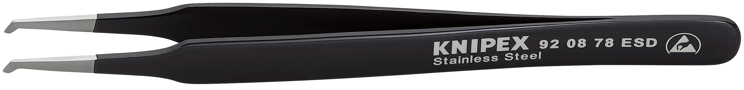 Knipex 92 08 78 ESD KN | Stainless Steel Positioning Tweezers, ESD, SMD | Palmac Tool Company ...