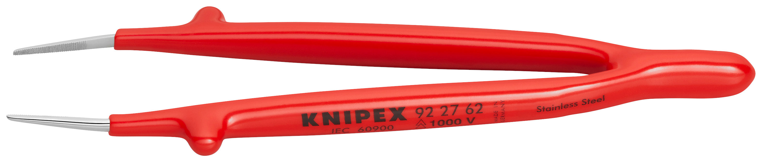Knipex 92 27 62 KN | Stainless Steel Gripping Tweezers, Pointed Tips, 1000V Insulated | Palmac ...