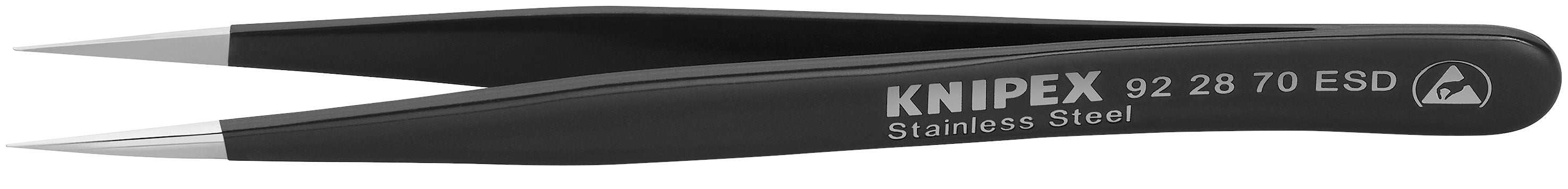 Knipex 92 28 70 ESD KN | Stainless Steel Gripping Tweezers, Needle-Point Tips, ESD | Palmac Tool ...