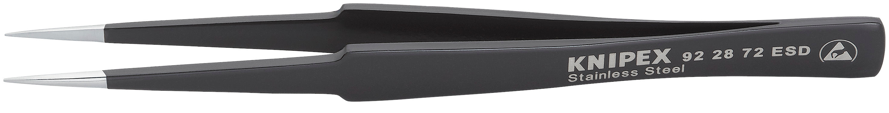 Knipex 92 28 72 ESD KN | Stainless Steel Gripping Tweezers, Pointed Tips, ESD | Palmac Tool ...