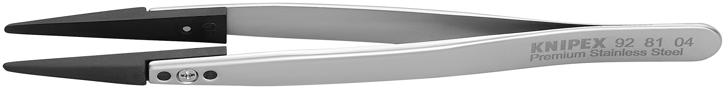 Knipex 92 81 04 KN | Premium Stainless Steel Gripping Tweezers, Replaceable Tips | Palmac Tool ...