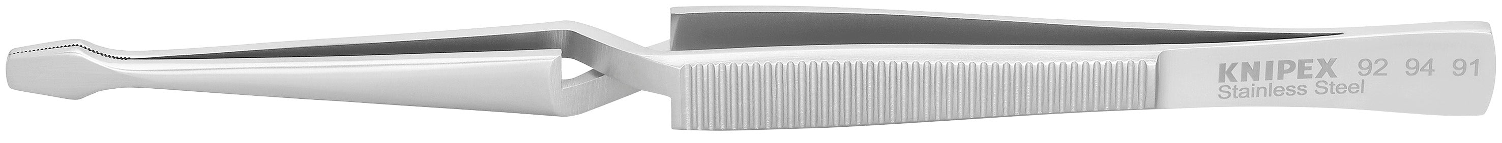 Knipex 92 94 91 KN | Stainless Steel Gripping Cross-Over Tweezers, Blunt Tips | Palmac Tool ...