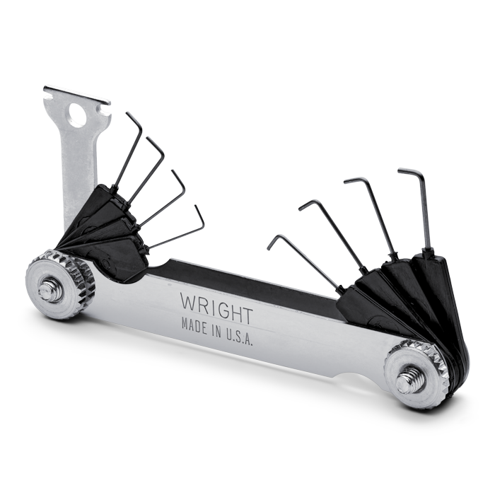 Wright Tool Spark Plug Feeler Wire Gauge, 8 Blades - 9531 – Palmac Tools