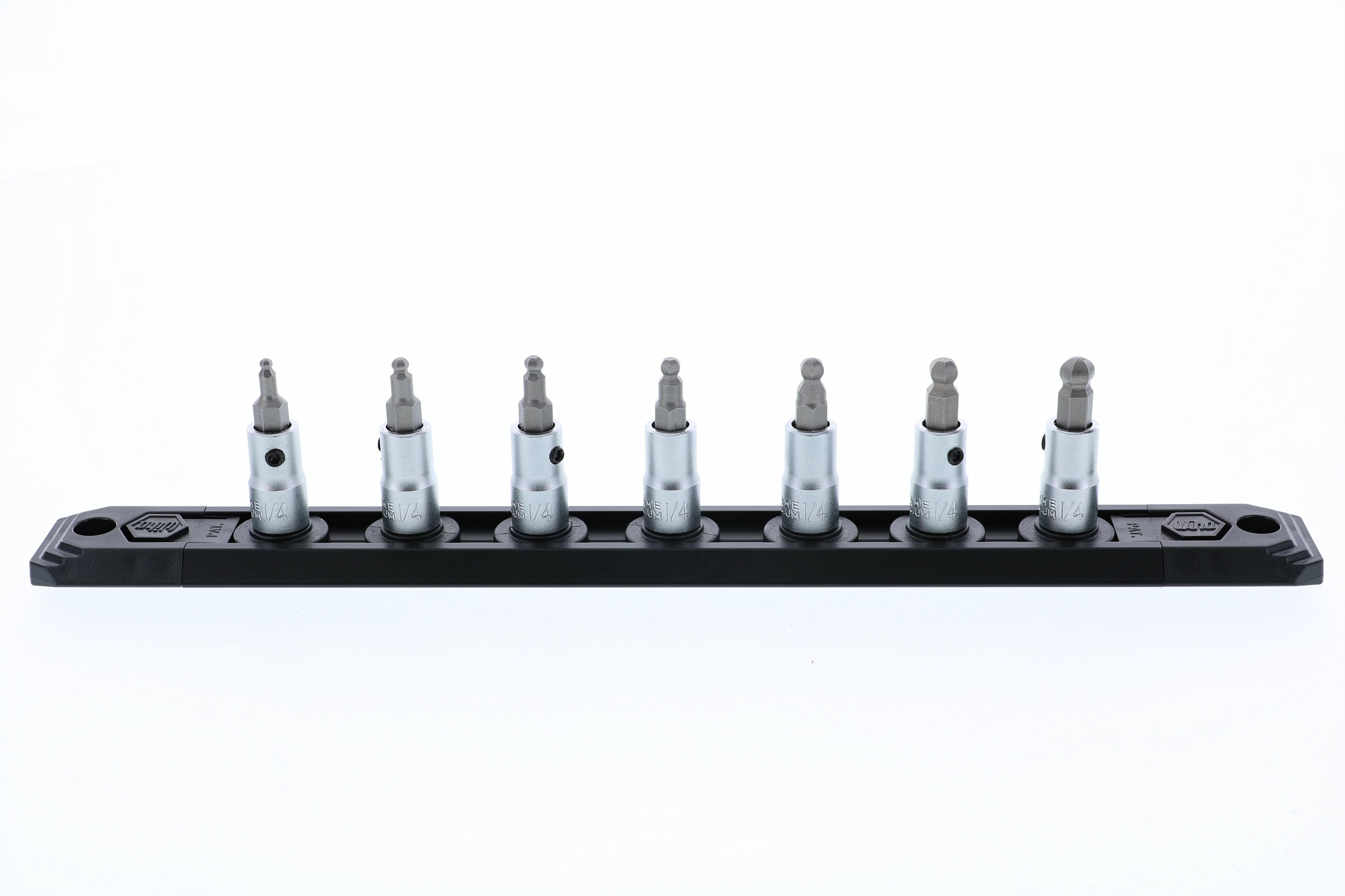Wiha 71398, Ball End Hex Socket Set 1/4" Drive 7Pc | Palmac Tool ...