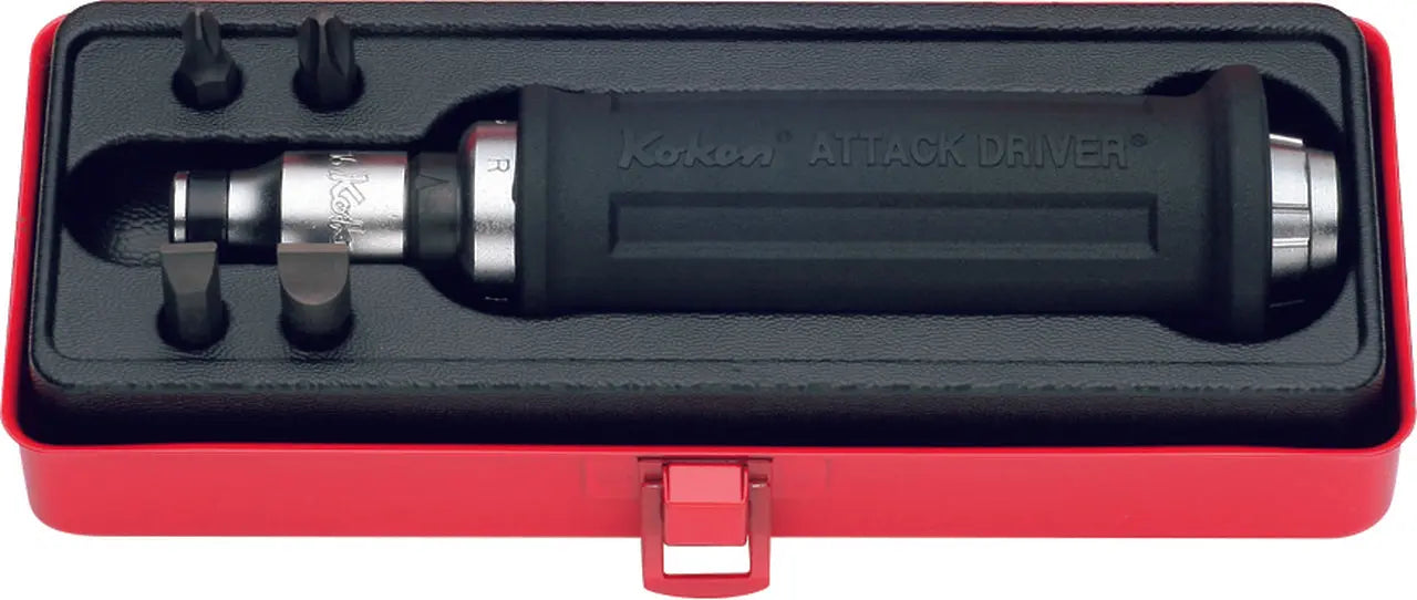 Ko-ken Tools 1/2 Sq. Dr. Attack Driver Set Rubber Grip 6 pieces ...