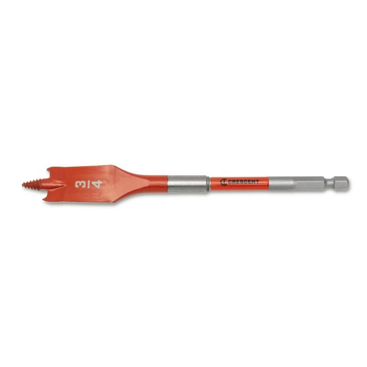 CRESCENT Screw Spade Drill Bit, 3/4 in x 6 in - CDSP-637 – Palmac Tools