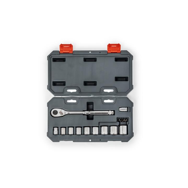 CRESCENT SOCKET WRENCH SET, 15PC, 3/8, 6PT, SAE CSWS38SAE15 | Palmac ...