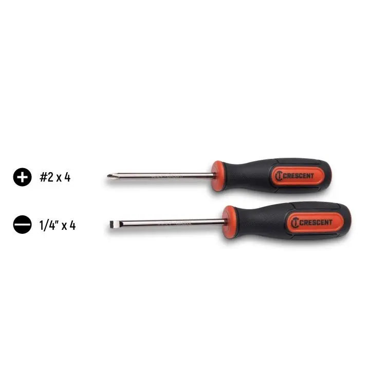 CRESCENT Slotted Screwdriver, 1/4 in x 4 in - CIMSDSL – Palmac Tools
