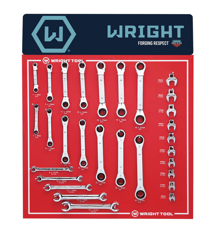 Wright Tool Set of 29 Ratcheting Box and Wrenches - D956 – Palmac Tools