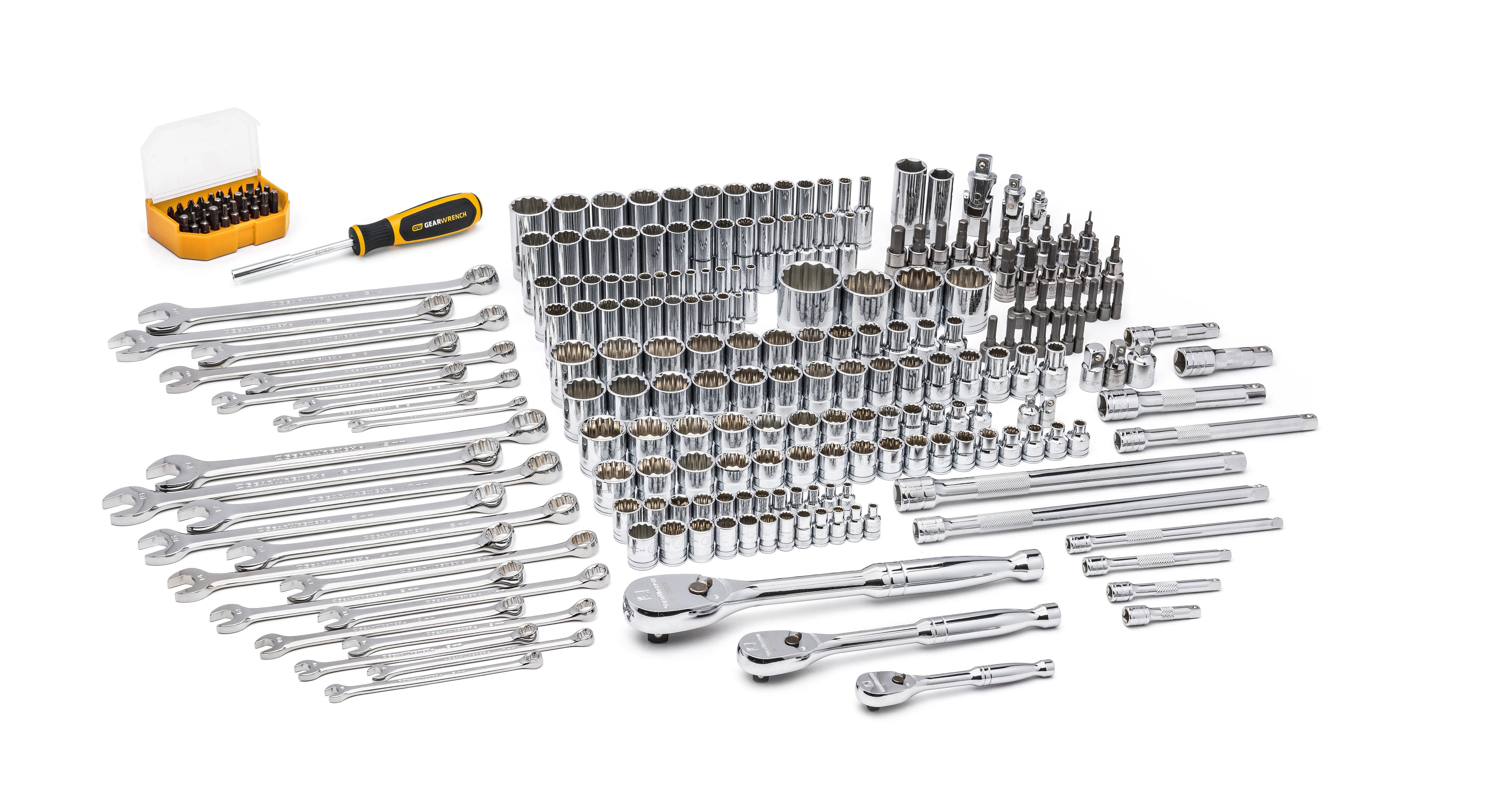 GEARWRENCH SET MECH TL BMC 1/4 3/8 1/2 243PC 12PT 80972 | Palmac Tool ...