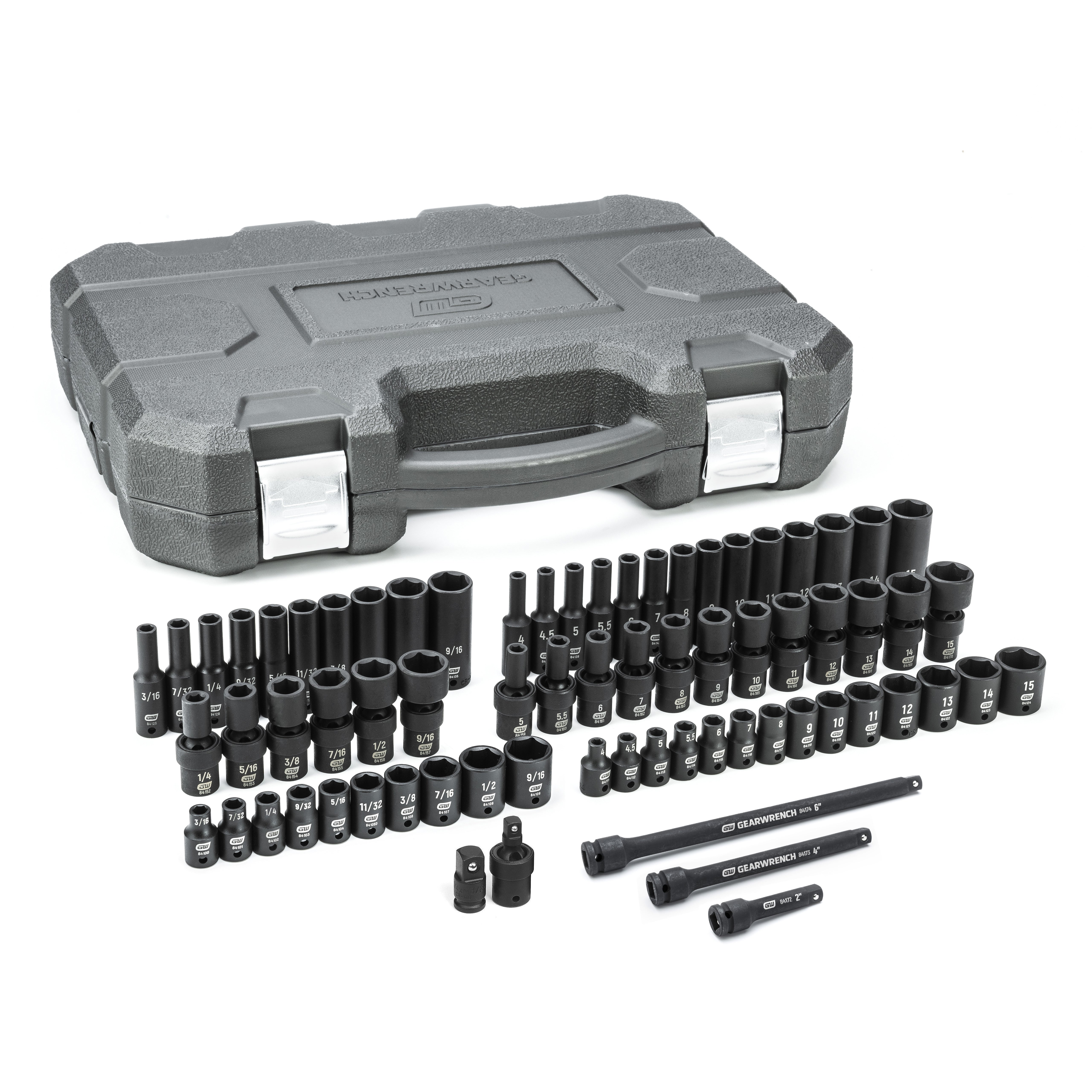 GEARWRENCH SET SKT IMP SAE/MET 1/4DR 71PC 84903 | Palmac Tool Company ...