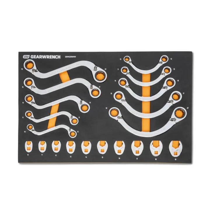 GEARWRENCH Set of 20 Ratcheting Wrenches - GWMSSRWMM – Palmac Tools