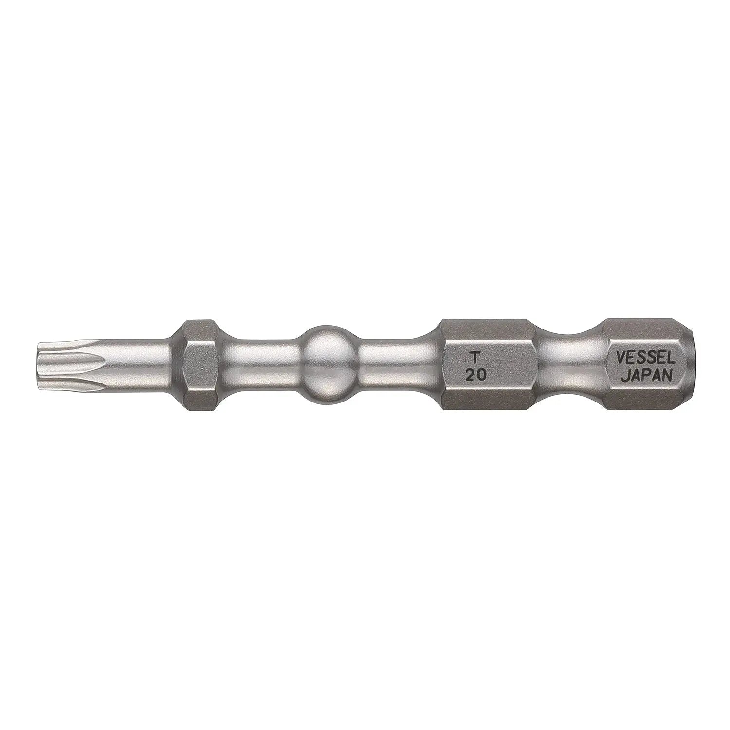 Vessel Tools Set of 25 Impact Ball Torsion Bit, T20 x 50mm - VL IBTX20 ...