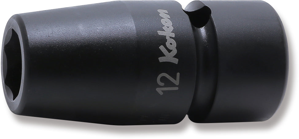 Ko-ken Tools 12mm 1/2 Sq. Dr. Impact 6-Point Sleeve Drive Socket ...