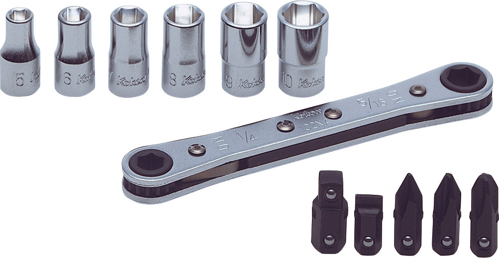 Ko-ken Tools 1/4" Sq. Drive 12 Piece 6-Point Socket Set 5-10mm – Palmac ...