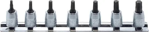 Ko-ken Tools 1/4 Sq. Dr. 7 Piece TORX® Bit Socket set - Length 28mm ...