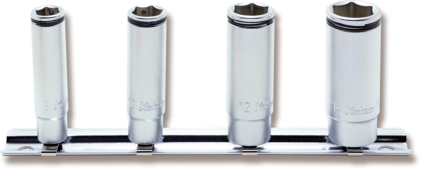 Ko-ken Tools 1/4 Sq. Dr. Deep NUT GRIP® Socket Set 8-14mm - 4 pieces – Palmac Tools
