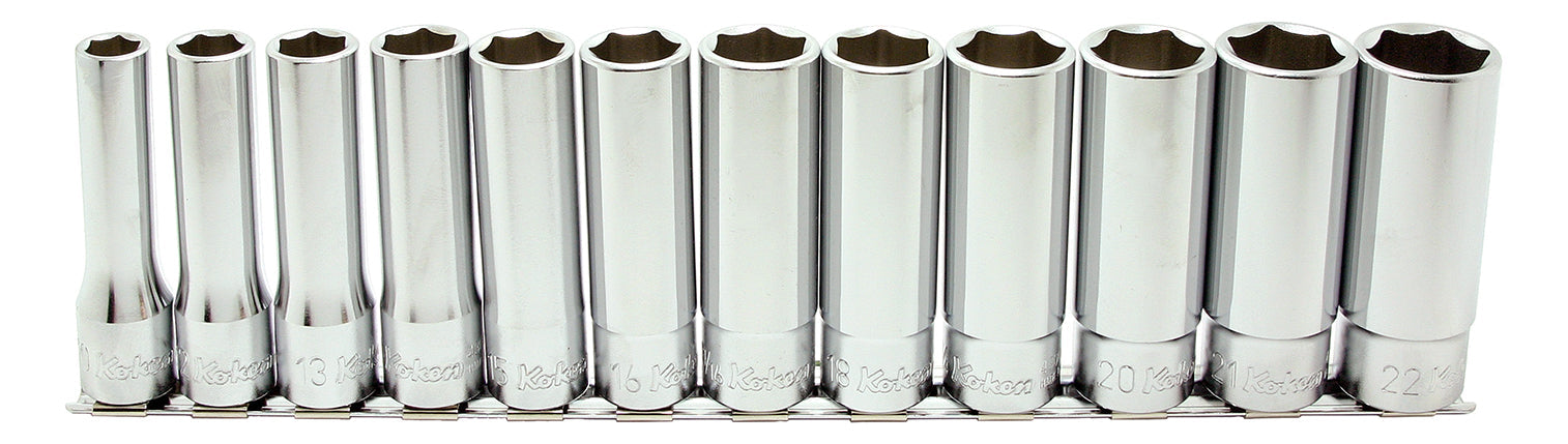 Ko-ken Tools 10 piece 1/2 Sq. Dr. 12 Point Deep Metric Socket Set – Palmac Tools