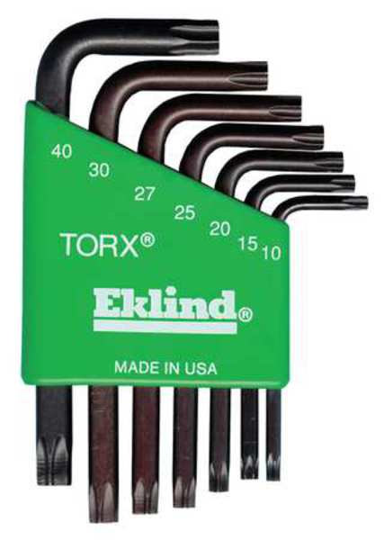 Eklind Set of 7 Bright Short Torx L-Key with Holder - 11807 – Palmac Tools