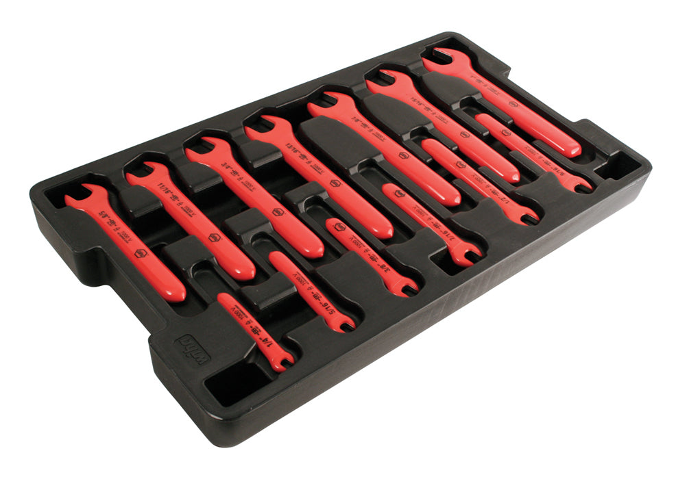Wiha 20196, Insulated Open End MM Wrench Tray Set | Palmac Tool Company ...