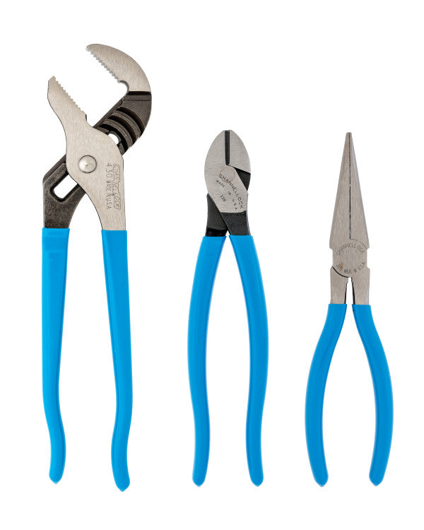 Channellock Set of 3 Long Nose Pliers with Cutter - GB-3 – Palmac Tools