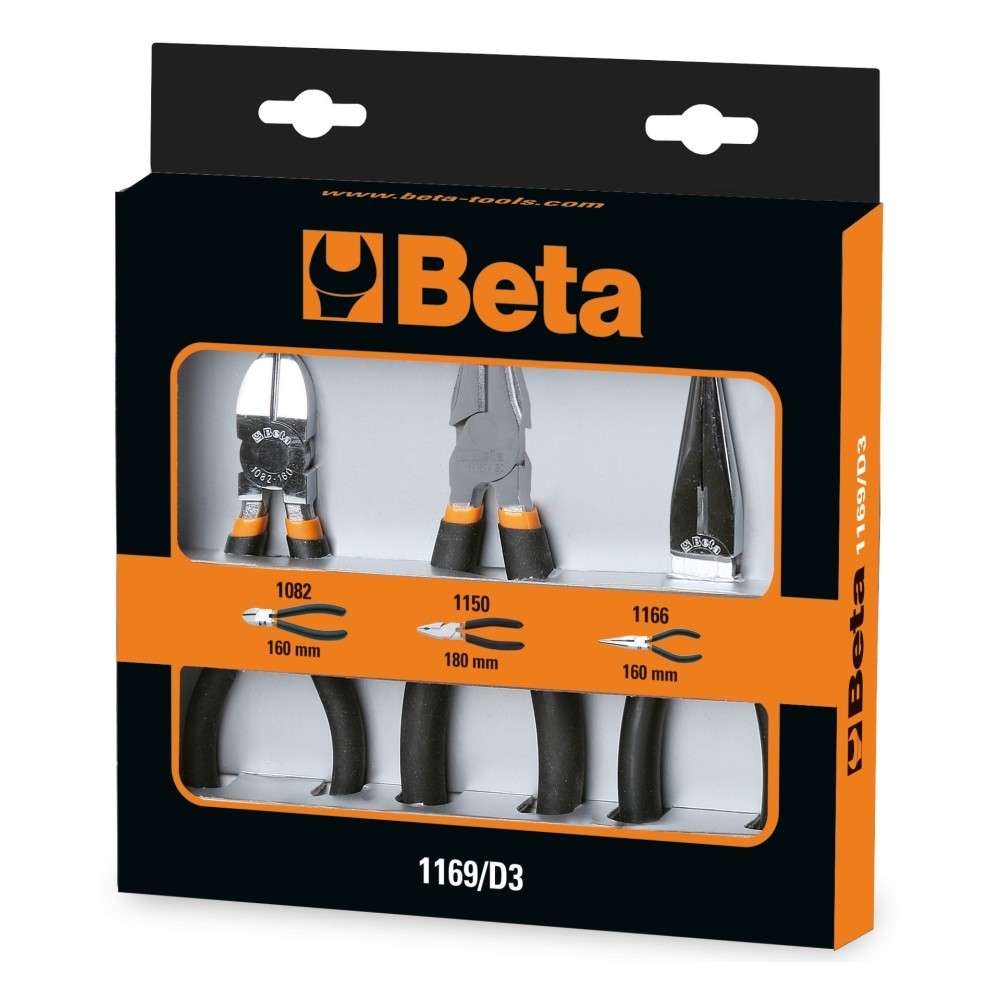 Beta Tools Set of 3 Pliers and Combination - 11690053 – Palmac Tools