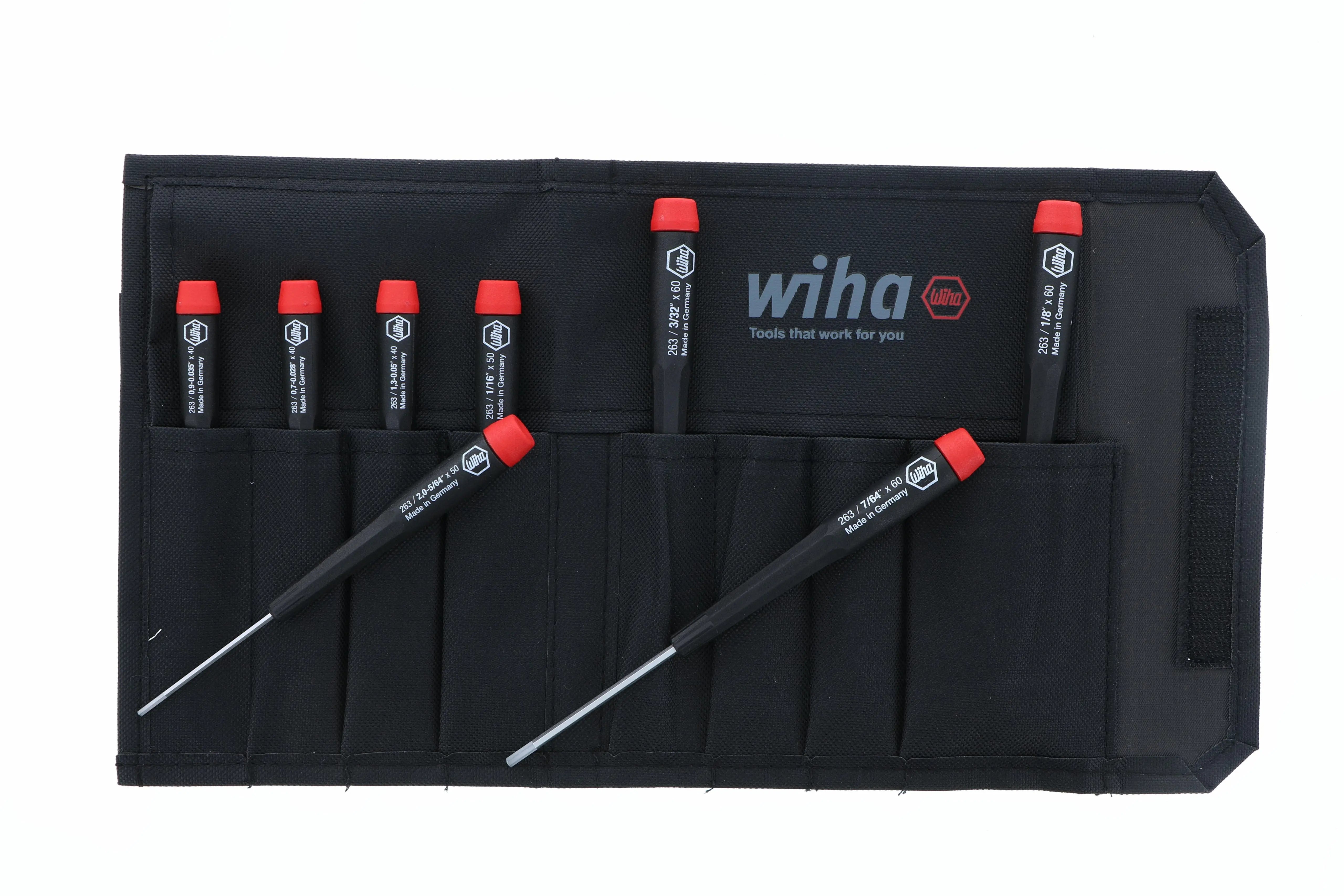 Wiha 26399, Precision Hex Inch Screwdriver 8 Pc. Set | Palmac Tool ...