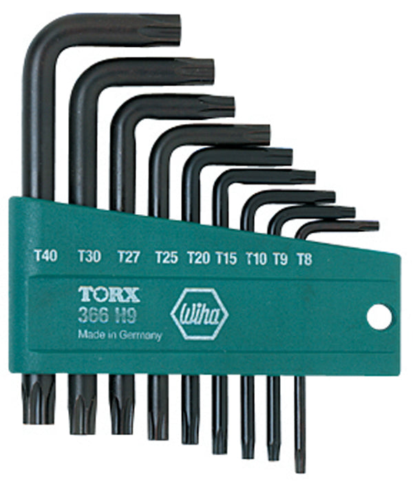 Wiha 36394, Torx?? L-Key Short Arm 9 Pc. Set | Palmac Tool Company ...